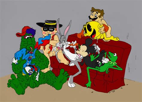 Rule 34 2015 Bugs Bunny Crossover Disney Group Group Sex Hamburglar Izzy Kermit The Frog Local
