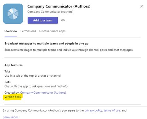 Incorrect Version Number Displayed In App Details After Upgrade To V53 · Issue 978 · Officedev