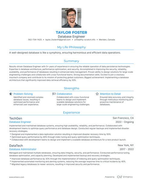 3 Successful Database Engineer Resume Examples And Writing Tips For 2024