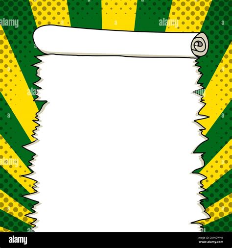 Comic Blank Speech Bubble With Copy Space Over Color Background Design