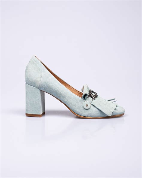 Pantofi Din Piele Intoarsa Cu Toc Inalt Miniprix