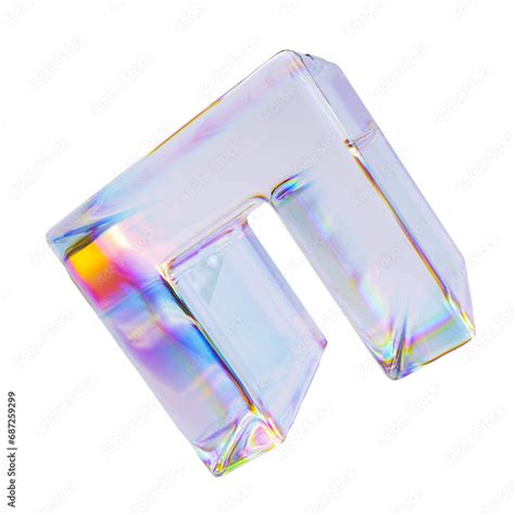 Abstract Geometric 3d Shape Thin Film Effect Holographic Spectral Gradient Texture Minimalist