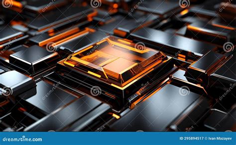 Abstract Futuristic Background 3d Wallpaper Stock Illustration Illustration Of Texture
