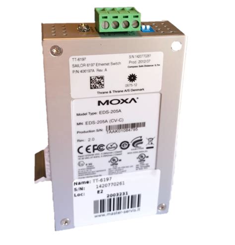 Sailor MOXA EDS A Ethernet Switch World Class Marine Electronics