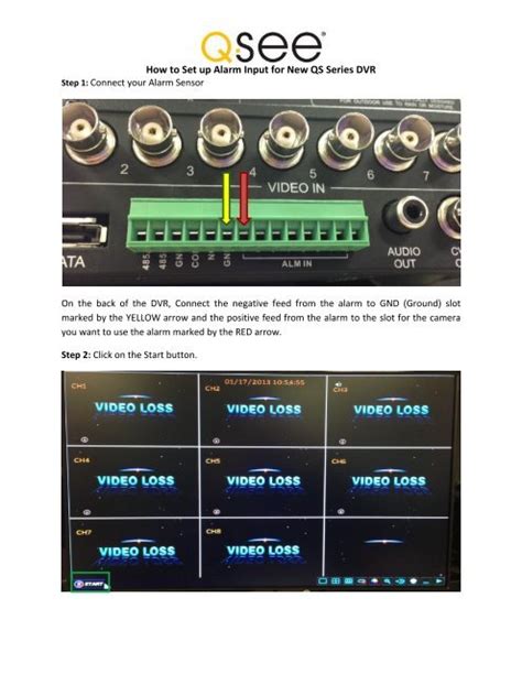 How To Set Up Alarm Input For New QS Series DVR Q See