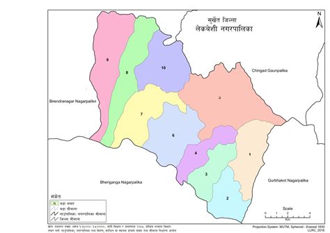 Map Of Lekbeshi Municipality Surkhet Nepal Nepal Archives