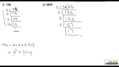 Prime Factorization Division Method And Tree Diagram Method Youtube