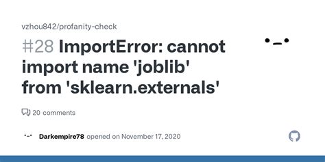 importerror cannot import name joblib from sklearn externals
