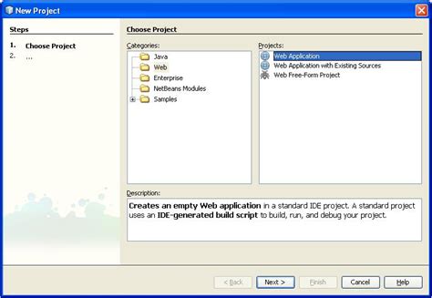 jsp web applications using netbeans step by step
