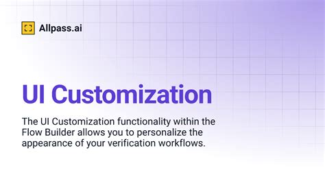 Ui Customization Allpass Ai