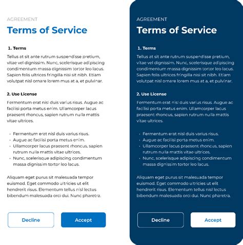 Daily Ui 89 Terms Of Service Figma