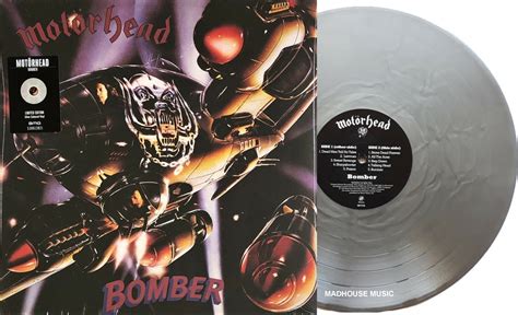 Motorhead Bomber Silver Vinyl Round Reptile Records