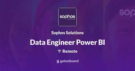 Data Engineer Power Bi At Sophos Solutions Remote Work From Home Get On Board
