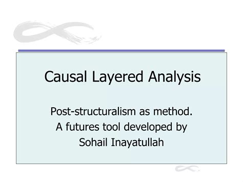 CLA Causal Layered Analysis Brief Introduction PDF