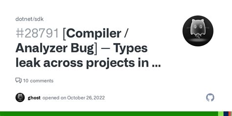 [compiler analyzer bug] types leak across projects in a single