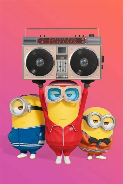 Minion Boombox Poster Picture Metal Print Paint By Minions Displate Cute Minions