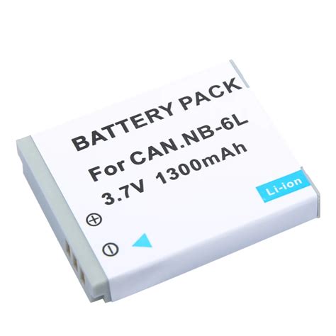 1 pcs NB 6L NB 6L 6LH NB 6LH 1300mAh Rechargeable Li ion Battery For ...