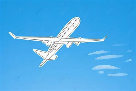 커다란 흰색 비행기가 날고 있다 교통 수단 비행기 개념 배경 일러스트 및 사진 무료 다운로드 Pngtree