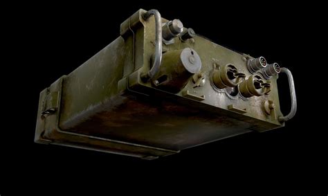 3d Model An Prc 77 Portable Radio Transceiver Detailed Military
