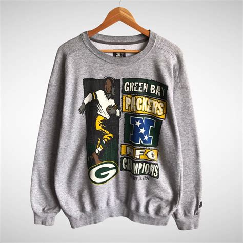 Vintage 90s Green Bay Packers Grey Sweatshirt Xxlarge Packers Crewneck