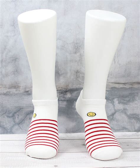 스트라이프 줄무늬 패션 발목양말 심플링글