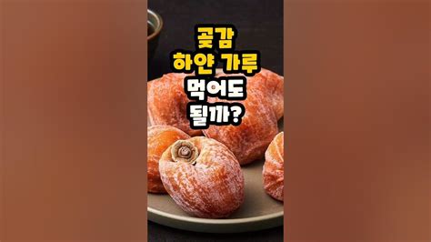 곶감 하얀 가루 곰팡이 먹어도 될까 건강정보 건강 Youtube