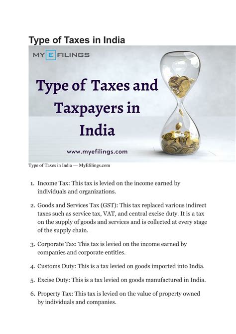 PPT Type Of Taxes In India PowerPoint Presentation Free Download ID
