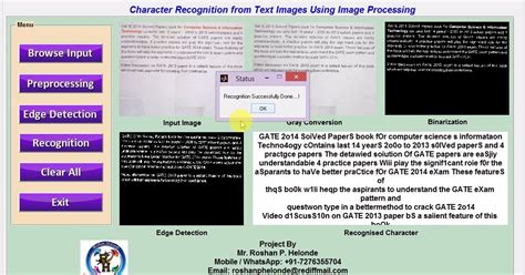 Matlab Code For Character Recognition From Images Using Image Processing ~ Matlabs Code