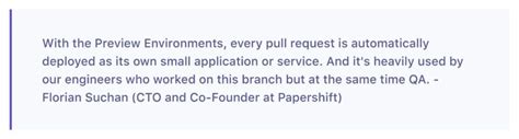 Romaric Philogene On Linkedin Devops Previewenvironment Qovery Developers