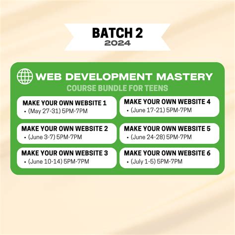Web Development Mastery For Teens The Coding School