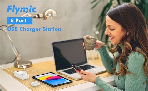 Amazon Com Usb Charger Flymic Port Usb Charger Station For Multiple Devices Usb Power Strip