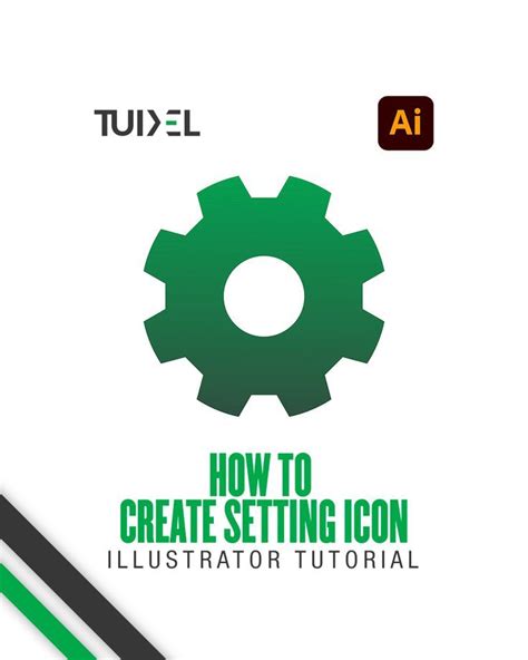 How To Create Cog Settings Icon In Adobe Illustrator
