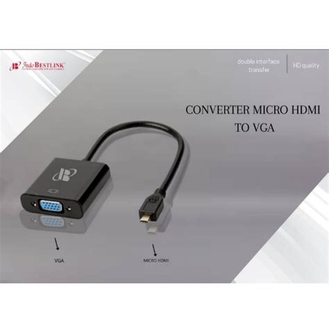 Jual Converter Micro Hdmi To Vga Adapter Converter Micro Hdmi To Vga Converter Micro To Vga
