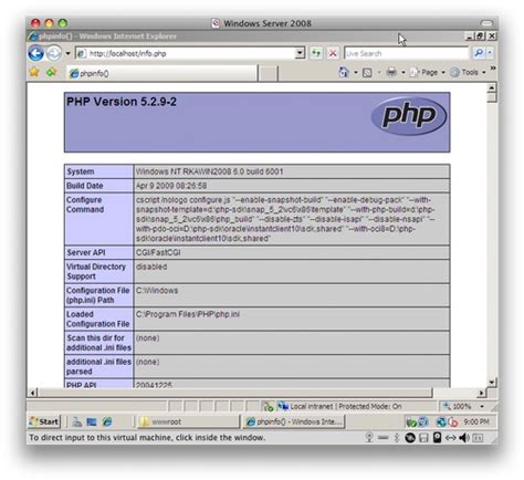 Installing PHP On Windows Server Rob Allen