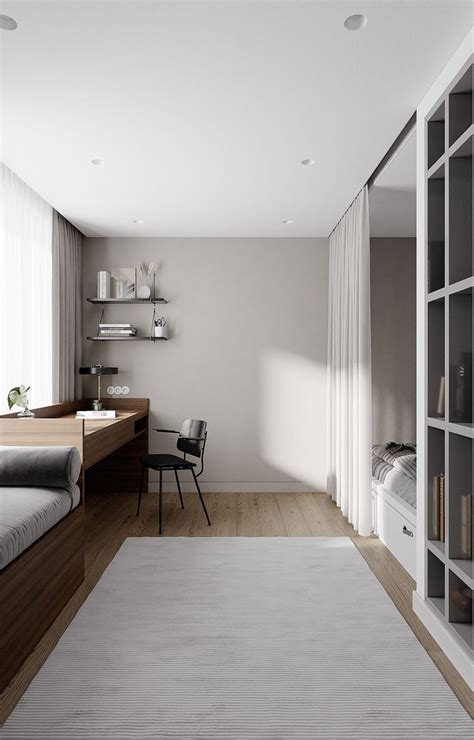 Mir Mitino On Behance Дизайн домашнего кабинета Интерьеры спальни Дизайн