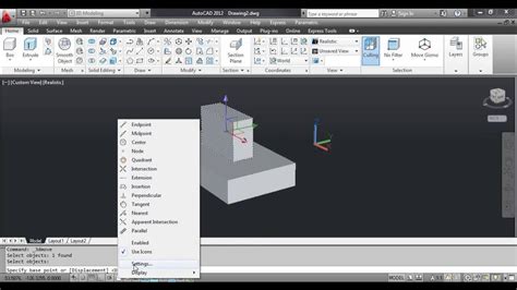 The 3d Move Command Autocad Youtube