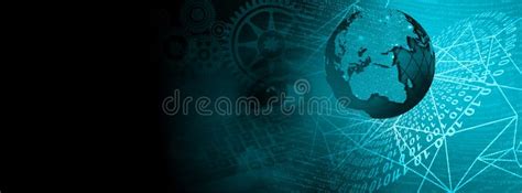 Binary Matrix Code On The Screen Numbers Of The Computer Matrix The