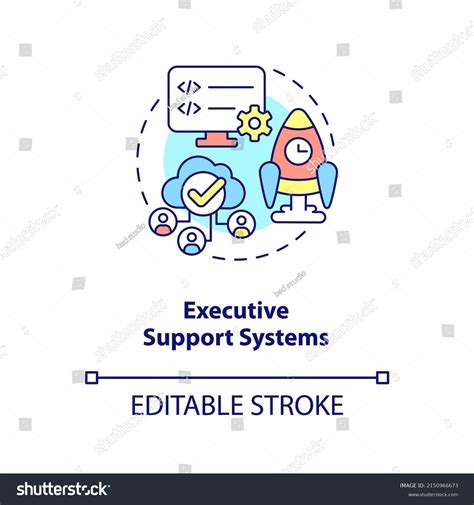 Executive Support Systems Concept Icon Common Stock Vector Royalty Free 2150966673 Shutterstock