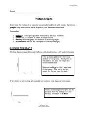 Understanding Motion Graphs A Comprehensive Guide Course Hero