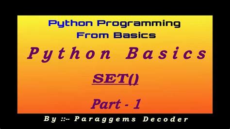 Parag Sonawane On Linkedin Set In Python Python Tutorial What Is Dictionary Methods In