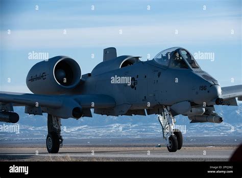 An A 10 Thunderbolt Ii Lands On Highway 287 During Exercise Agile