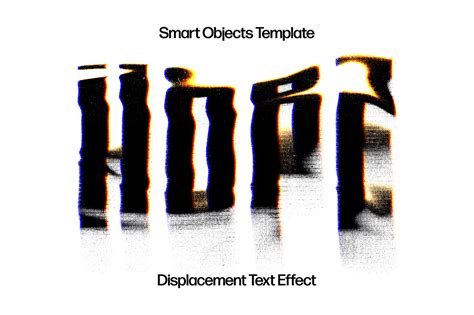 Liquid Glitch Text Effect On Yellow Images Creative Store 124314