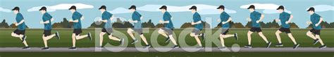 Vector Running Man In Sequence Stock Clipart Royalty Free FreeImages