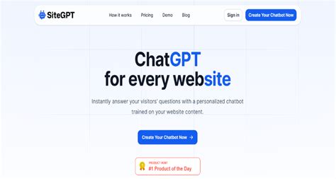 sitegpt ai powered chatbots for websites top ai tools