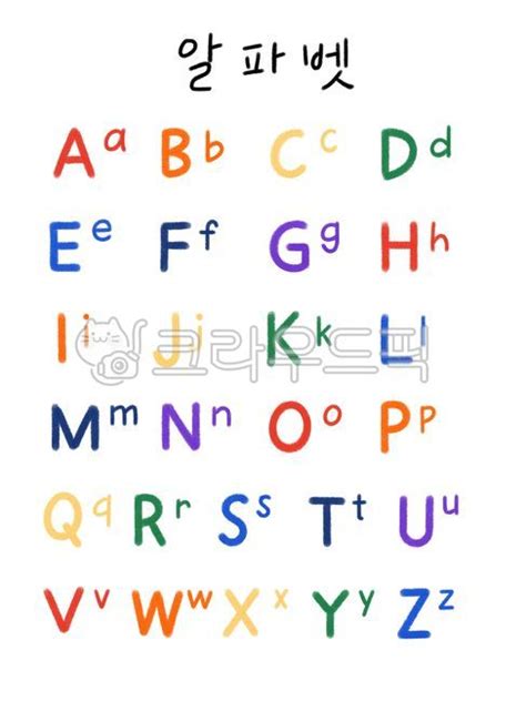 알파벳 알파벳표 대소문자 대문자 소문자 사진이미지일러스트캘리그라피 Khmjoyer작가