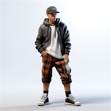 Premium Photo 3d Render Of Curious Teenager Leaning Forward