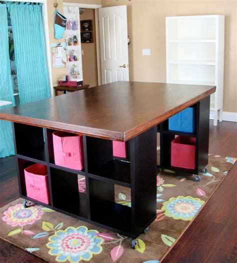 25 DIY Craft Table Ideas With Storage And Easy To Build Blitsy