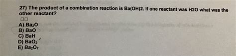 Solved If You Rewrite The Following Word Equation As A Chegg Com
