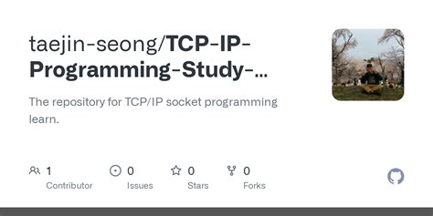 Github Taejin Seong Tcp Ip Programming Study Note The Repository For Tcp Ip Socket