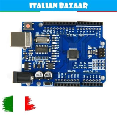 Arduino Uno R3 Scheda Atmega328p Ch340 Compatibile Arduino Rev3 Eur 10
